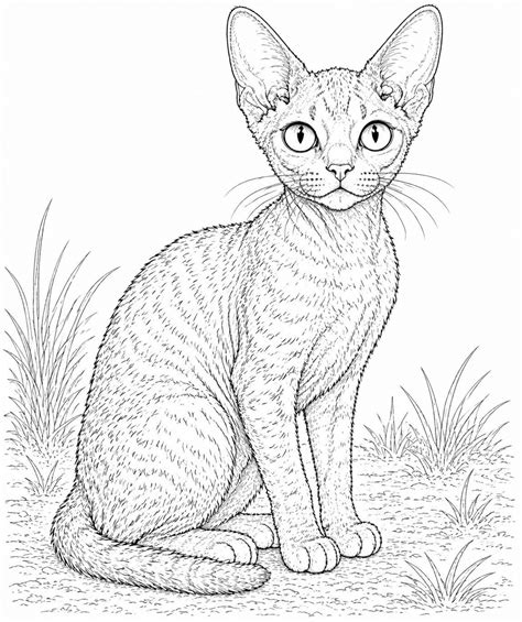 Cat Breeds Coloring Pages Etsy