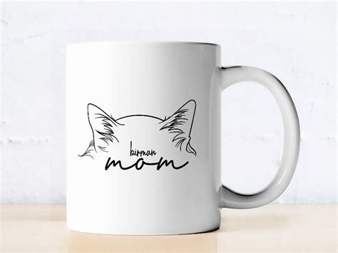 Cat Ears Outline Svg Png Bundle 50 Cat Mom Breeds Kitten Svg Line