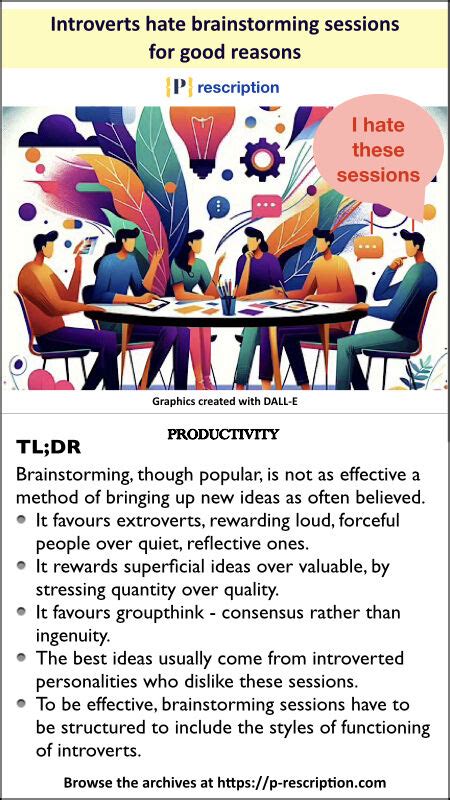 Why Introverts Hate Brainstorming Sessions Arjun Rajagopalan Posted