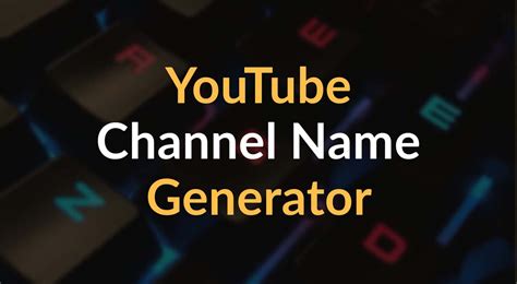 YouTube Channel Name Generator TunePocket Free Tools