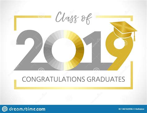 Graduating Class Of Vector Illustration Stock Vector With Regard To