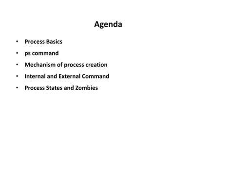 Unix The Process Pptx Operating Systems Computer Software And Applications