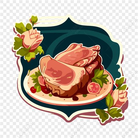돼지 고기 벡터 상표 클립 아트 만화 Png 일러스트 무료 다운로드 Lovepik