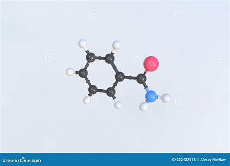 Benzamide Molecule Molecular Structures Amide Derivative 3d Model