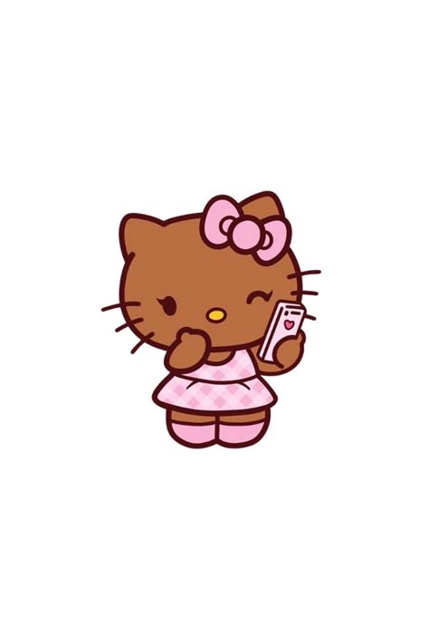 Lela Mocha Hello Kitty Sticker Etsy