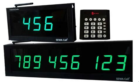 Green Wall Mounted Electronic Queue Management System For Hospital At