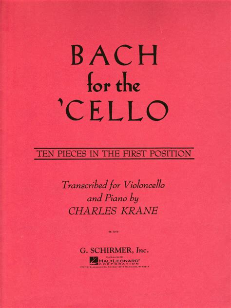 Bach For The Cello Ten Pieces Inthe First Position Download Free Pdf