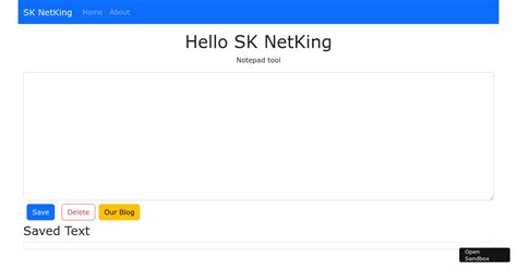 Notepad Tool Codesandbox