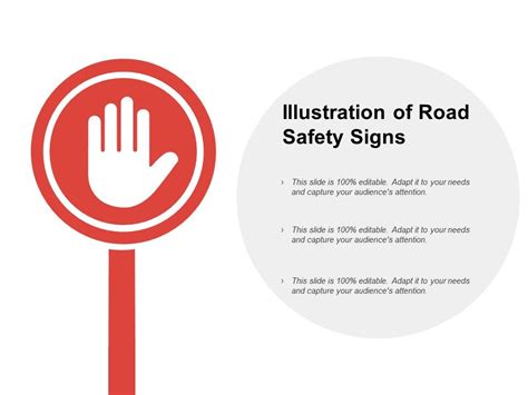Illustration Of Road Safety Signs Ppt Powerpoint Presentation Model Graphic