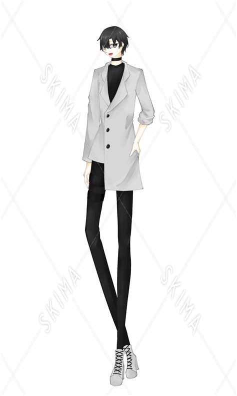 全身立ち絵 表情差分8種 スキマ イラスト依頼・キャラ販売ならskima