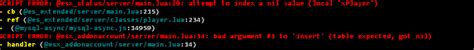 esx status local xplayer esx addonaccount table expect got nil es