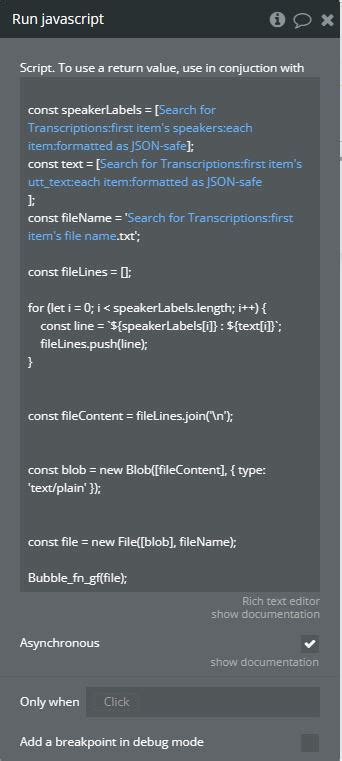 Creating A File Using Javascript Giving Error Need Help Bubble Forum