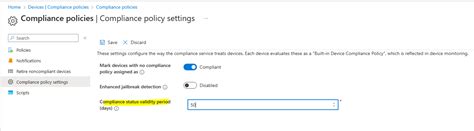 default device compliance policy defaultdevicecompliancepolicy