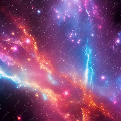 Premium Ai Image Space Background With Realistic Nebula Generative Ai