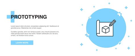 Premium Vector Prototyping Line Icon Simple Icon Banner Outline Template Concept Prototyping