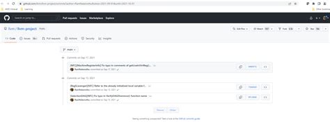 commit details are not working from contributions on the profile