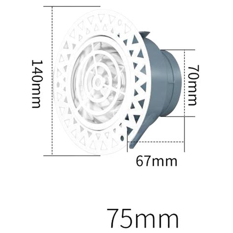 Round Air Vent 75100mm Ceiling Diffusers Grill Cover Wall Extractor