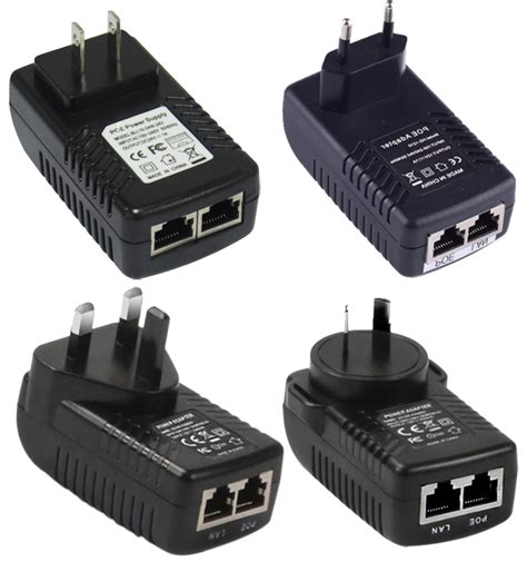 AC DC Power Over Ethernet Adapte Passive Poe Injector WiFi Adapter Linear Adapter And AC DC