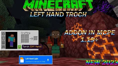 Left Hand Torch Addon For Mcpe 1 19 Latest Minecraft Left Hand Torch