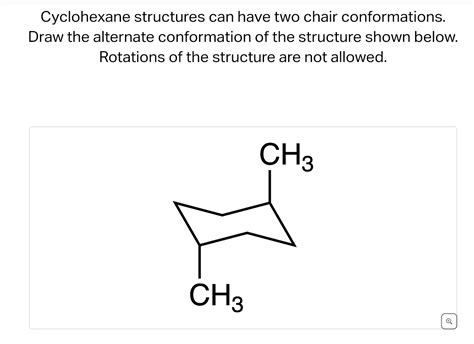 Solved Draw The Two Chair Conformation For The Struct