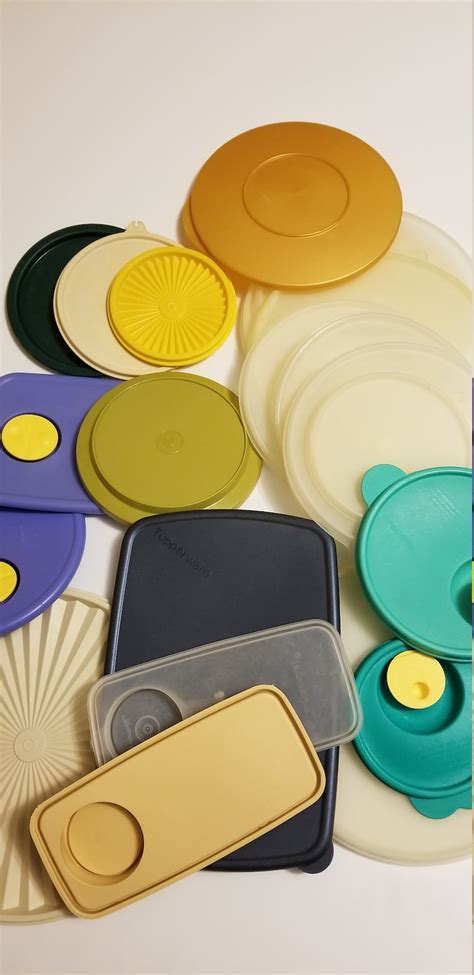 Vintage Tupperware Lids Replacement Lids Tupper Ware Etsy