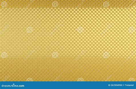 3d Render Embossed Abstract Pattern Engraved On Gold Surface Stock