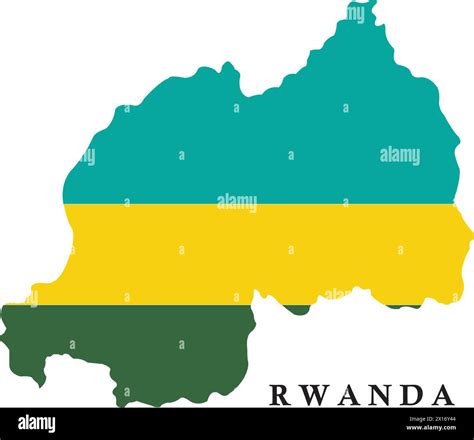 Rwanda Country Map Vector Illustration Design Background Stock Vector