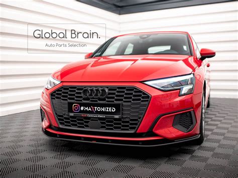 アウディ A3 8y スポーツバック フロント リップ スポイラー Maxton Global Brain