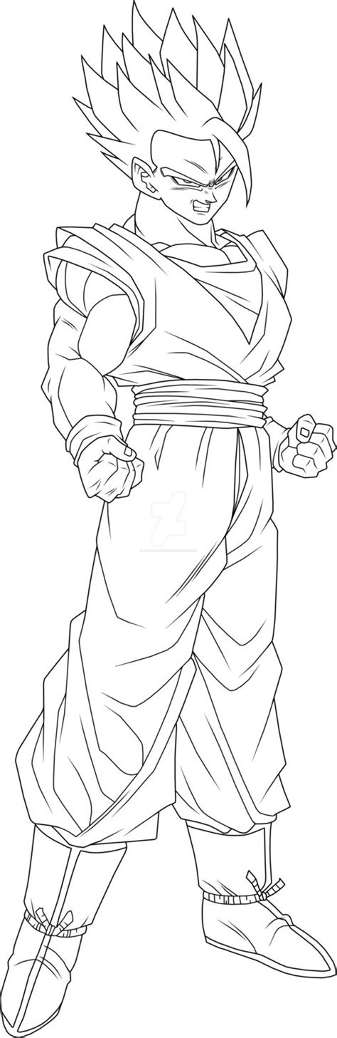 Gohan Ssj2 Coloring Pages