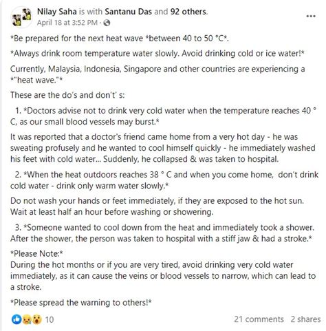 Fact Check Cold Water Can Not Dangerous In Summer Fact Check गर्मी