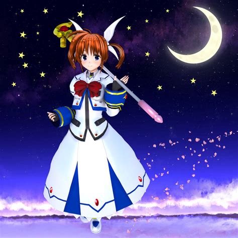 Magical Girl Lyrical Nanoha Nanoha T 3d Model By Crullix2016 On