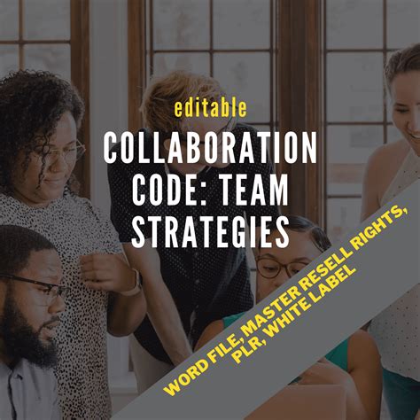 Collaboration Code Team Strategies Editable File Keyfutureskills
