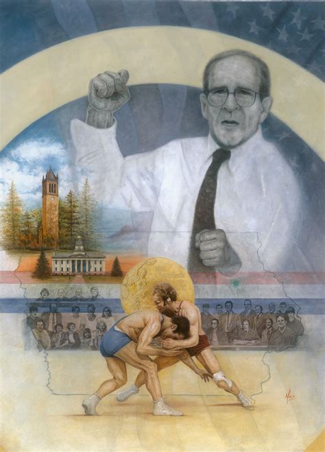 Achievements Of Olympic Gold Medal Wrestler Dan Gable Depicted In The