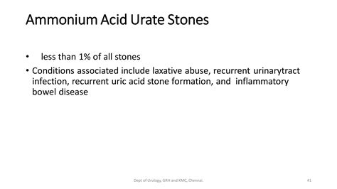 Urolithiasis Classification Ppt