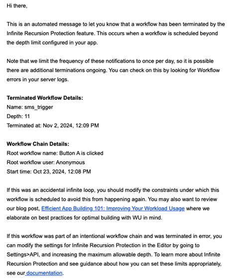 Infinite Recursion Termination In Workflow Need Help Bubble Forum