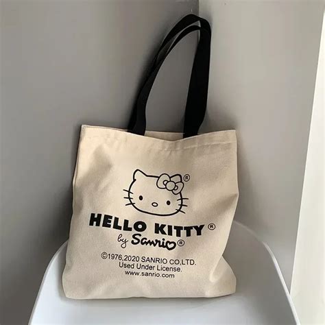 Hello Kitty Canvas Tote Bag Glam N Glitz