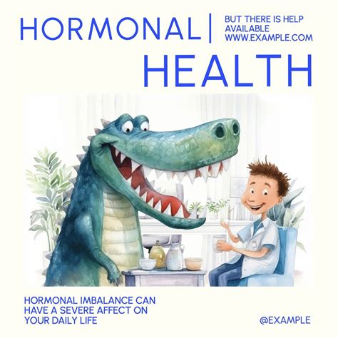 Hormonal Health Instagram Post Template Premium Editable Template