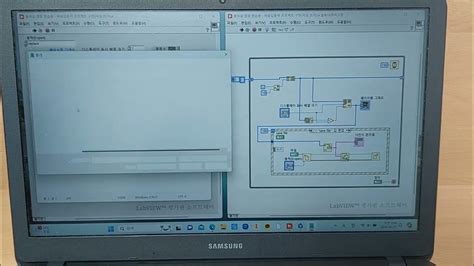 labview project21 파일 입출력 프로젝트 구현 파일 쓰기 해당 모드 설정에 의해서 메모장에 값들이 작성