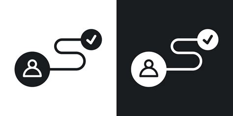 Customer Journey Icon Set Black Filled And Outlined Style 50223207 Vector Art At Vecteezy