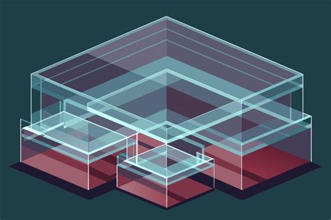 Sobreposições transparentes que acrescentam uma sensação de profundidade e complexidade vetor