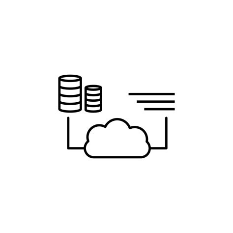 Cloud Data Base Analysis Vector Icon Illustration 23015407 Vector Art At Vecteezy
