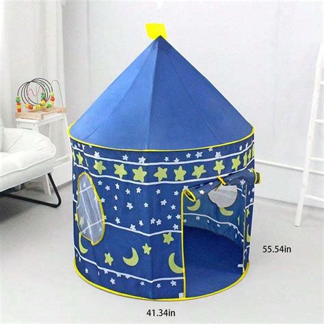 אוהל משחקיית יורט מונגולי מקורה עיצוב כוכבים וירח Shein