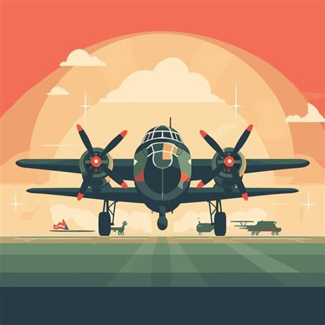 Premium Ai Image Vector Art Illustration Of Aircrafts