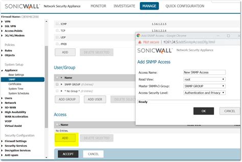 How To Enable SNMPv And SSH On SonicWall Managed Devices Sonic OS Auvik Support