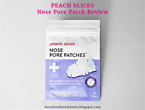 Review Peach Slices Nose Pore Patches Misakino