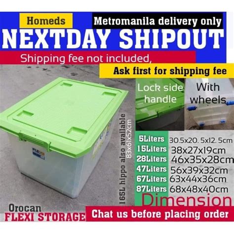 COD Orocan Storage Box Flexi Boxes Lalamovemetromanila Lazada PH