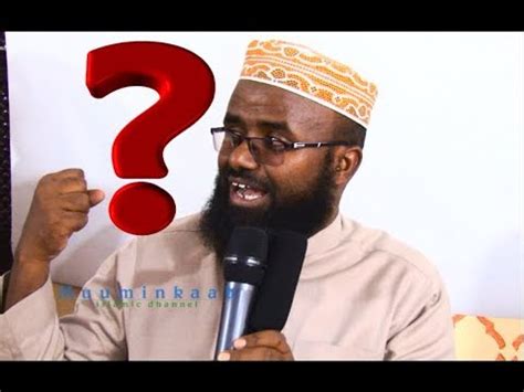 Maxay Diintu Ka Qabtaa Urur Diimeed In La Samaysto Dr Sh Khadar