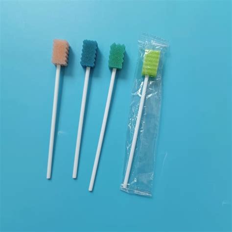 Disposable Medical Sponge Stick Mouth Cleaning Applicator Swab For
