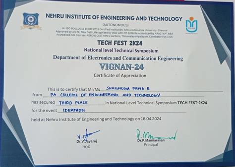 Shanmuga Priya R On Linkedin Very Proud To Share The Experience😇 Have Secured 3rd In Ideation