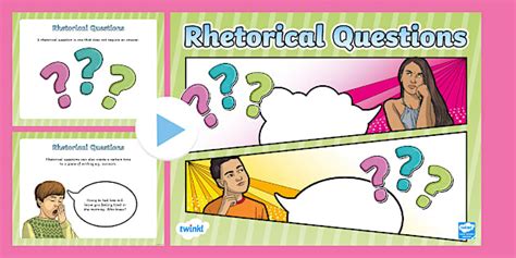 Rhetorical Question Powerpoint Priority Resources Twinkl